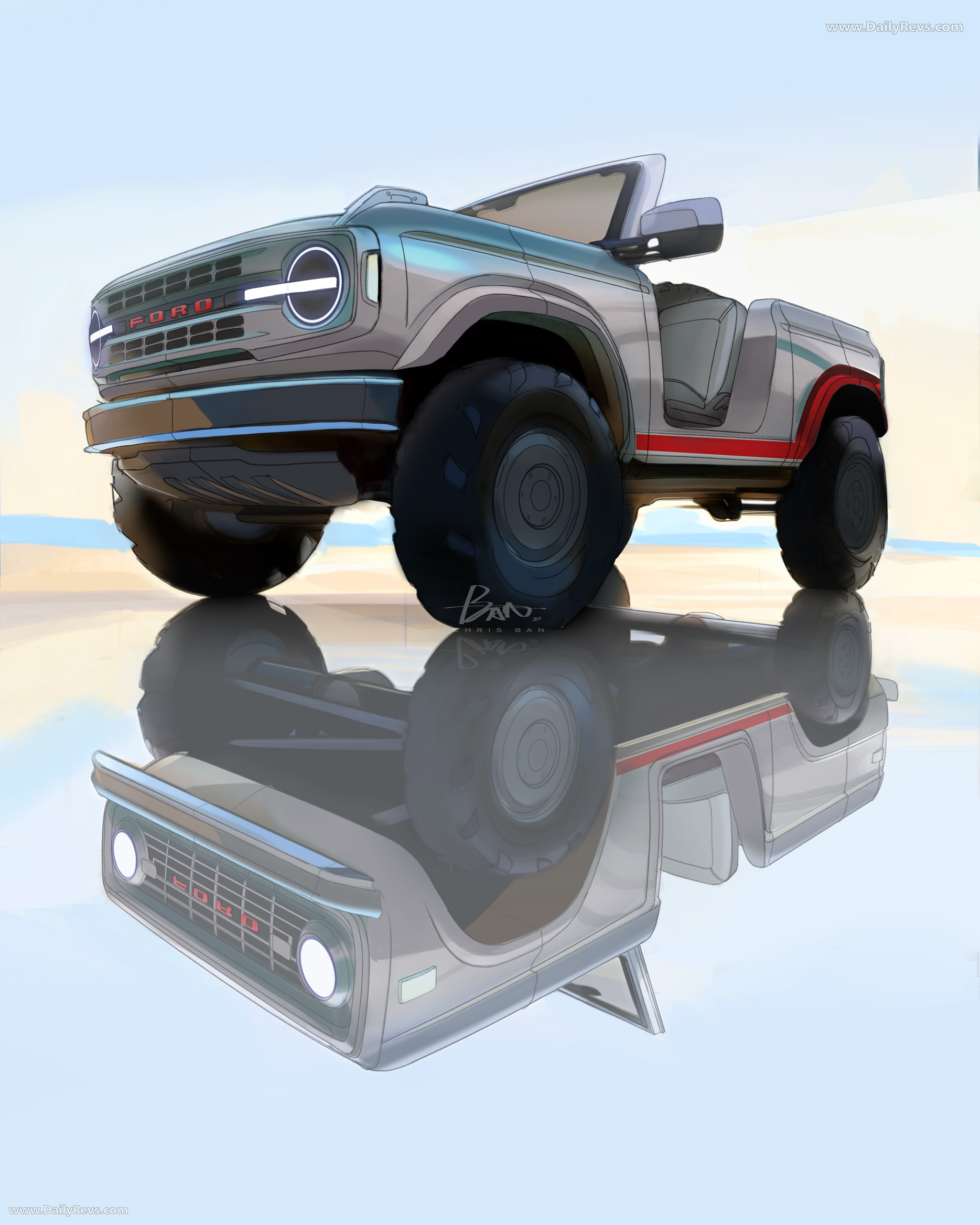 2025 Ford Bronco Roadster Concept - Ford Reimagines The 1966 U13 ...