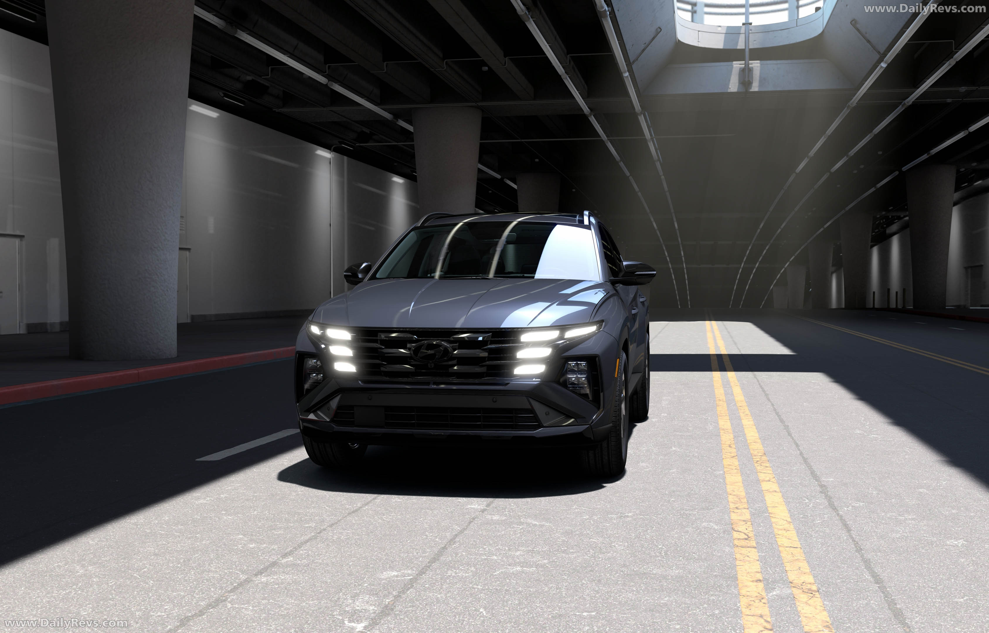 Hyundai Gives the Tucson Hybrid a Darker Look - DailyRevs