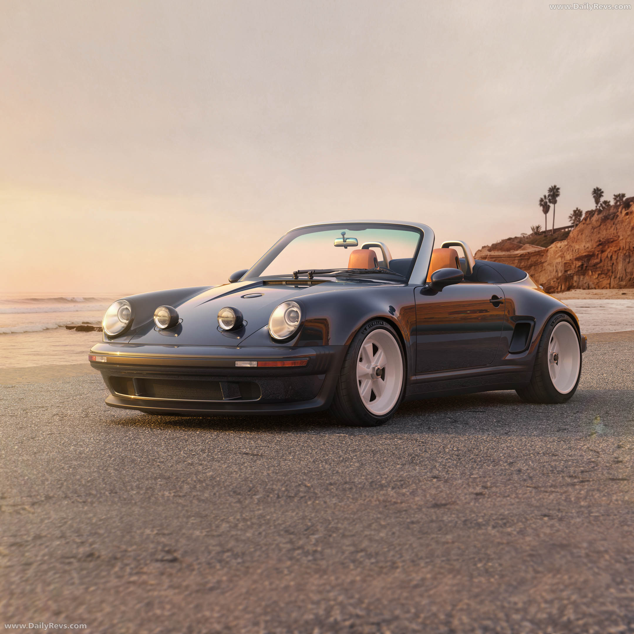 Porsche 911 Carrera Cabriolet Reimagined by Singer - DailyRevs