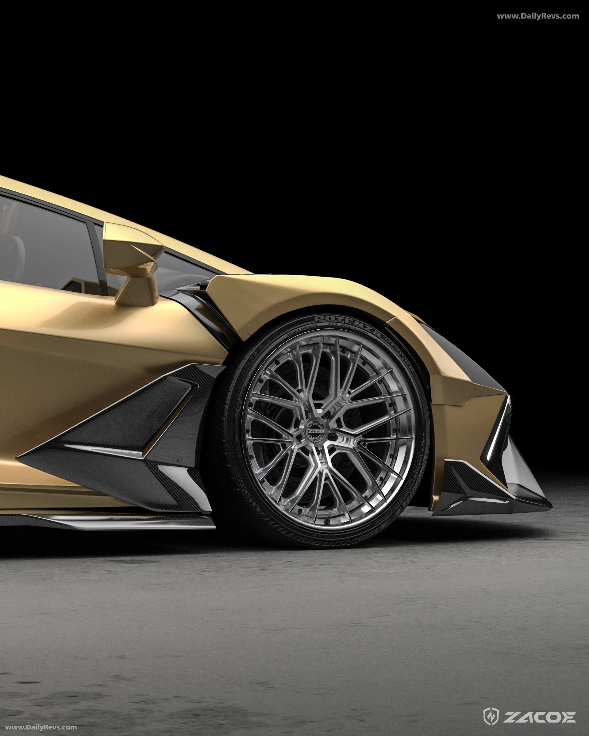 2025 ZACOE Lamborghini Revuelto Carbon Fiber Wide Body